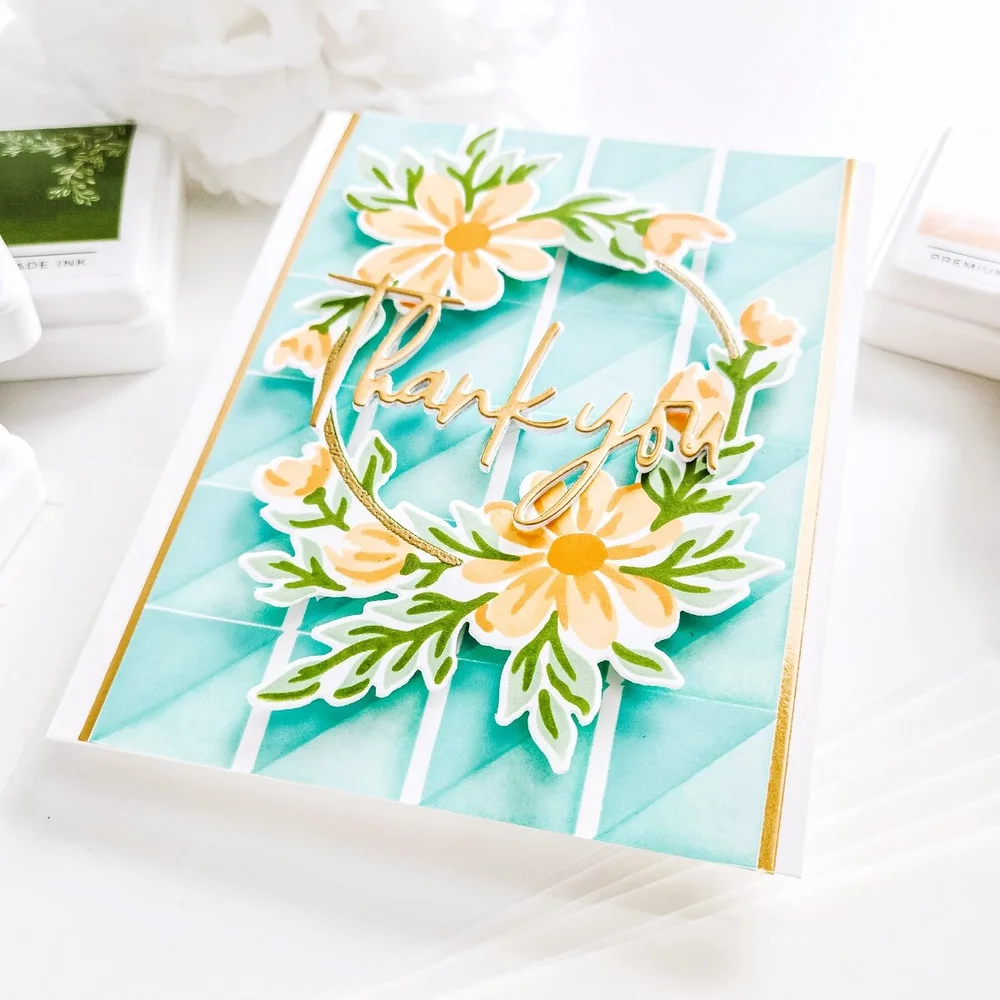 Daisy Wreath┃Inspiration Card — CARDSANDCRAFTSBYYAZ