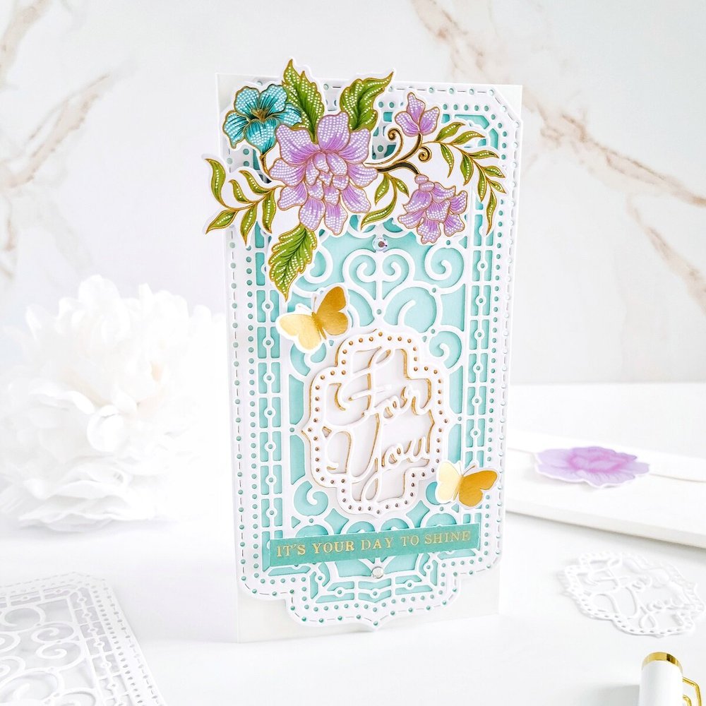 Spellbinders JUL-2021 DOM┃Inspiration Card — CARDSANDCRAFTSBYYAZ