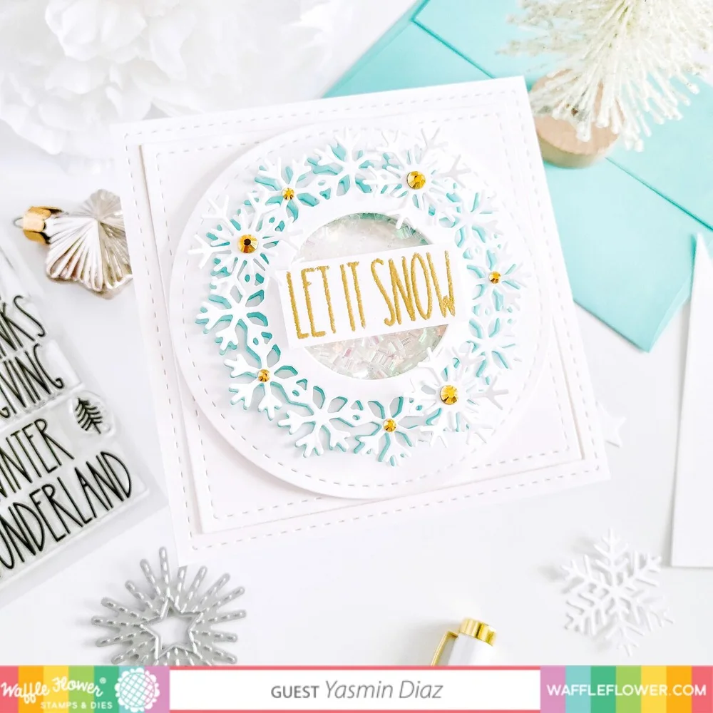 Circle Snowflake Shaker and Christmas Tree┃Inspiration Cards ...