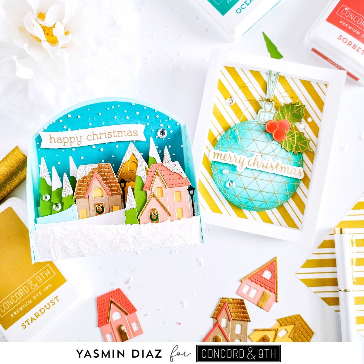 Concord & 9th Merry Christmas┃Inspiration Cards — CARDSANDCRAFTSBYYAZ