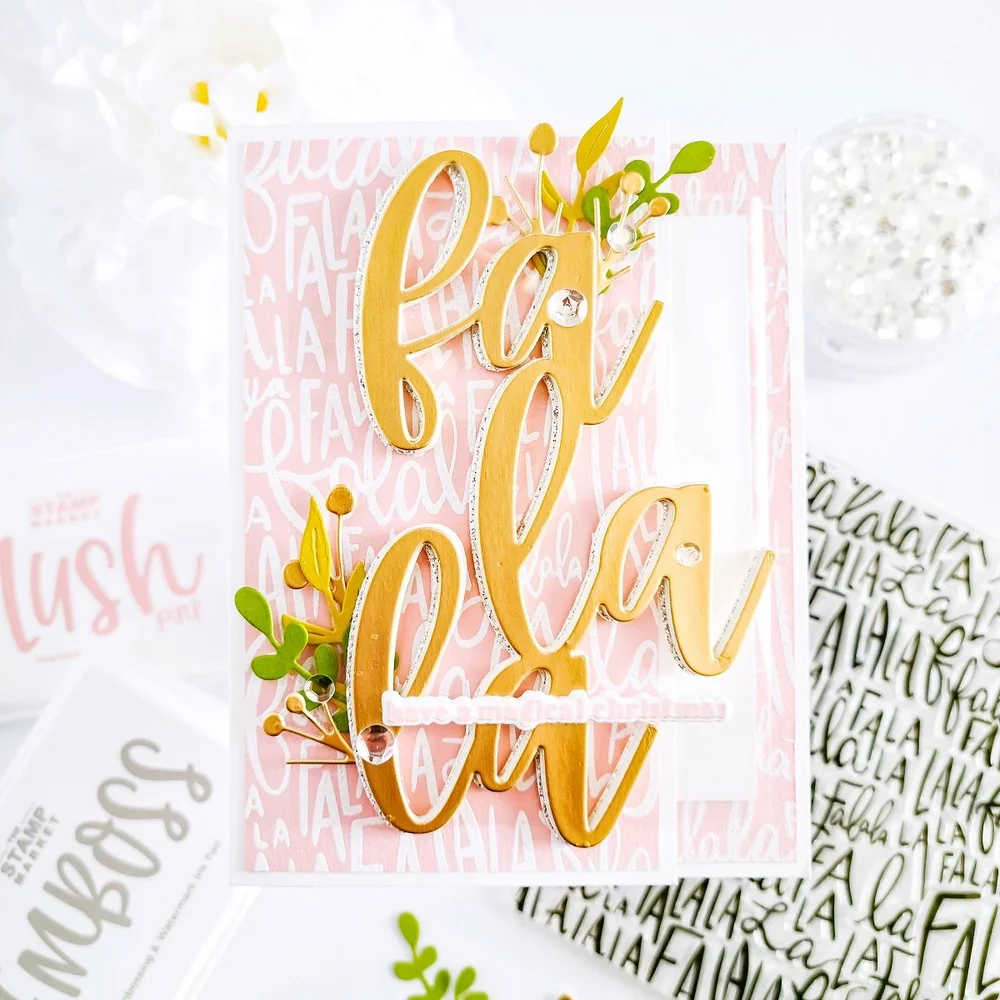 The Stamp Market┃Fa La La Inspiration Card — CARDSANDCRAFTSBYYAZ
