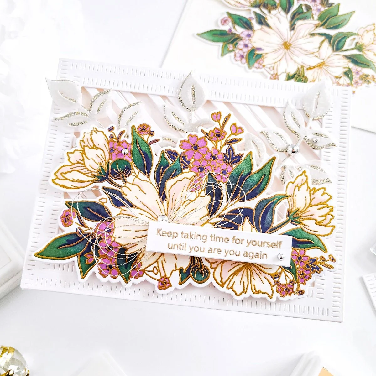 Cosmos Bunch┃Encouragement Inspiration Card — CARDSANDCRAFTSBYYAZ