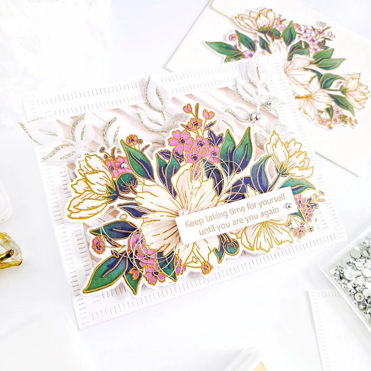 Cosmos Bunch┃Encouragement Inspiration Card — CARDSANDCRAFTSBYYAZ