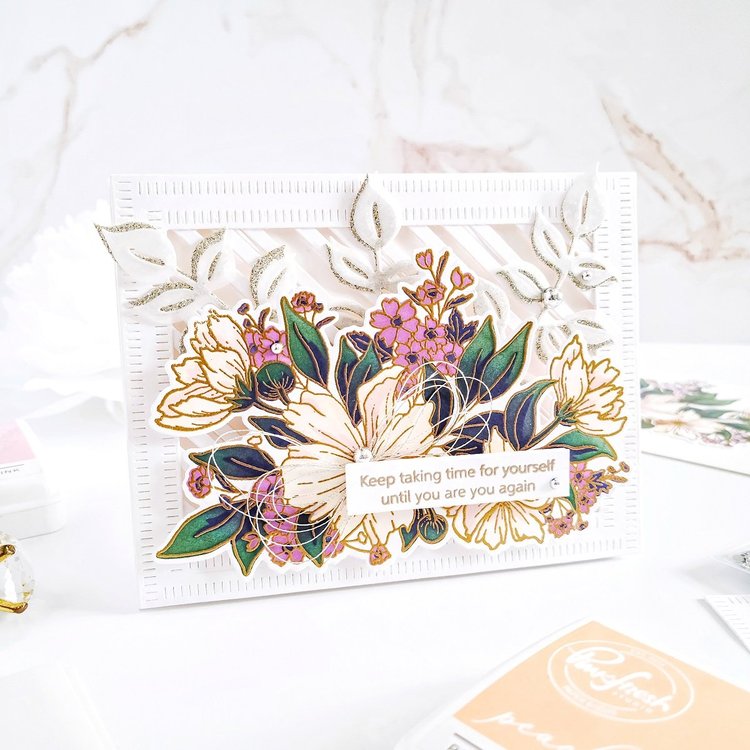 Cosmos Bunch┃Encouragement Inspiration Card — CARDSANDCRAFTSBYYAZ