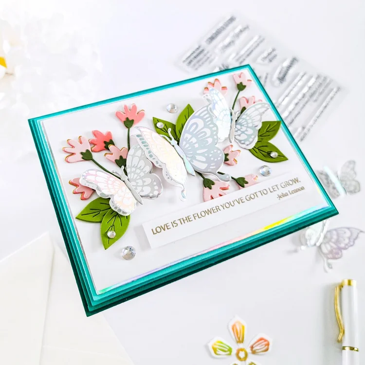 Spellbinders Spring Into Glimmer Collection┃Butterfly & Floral ...