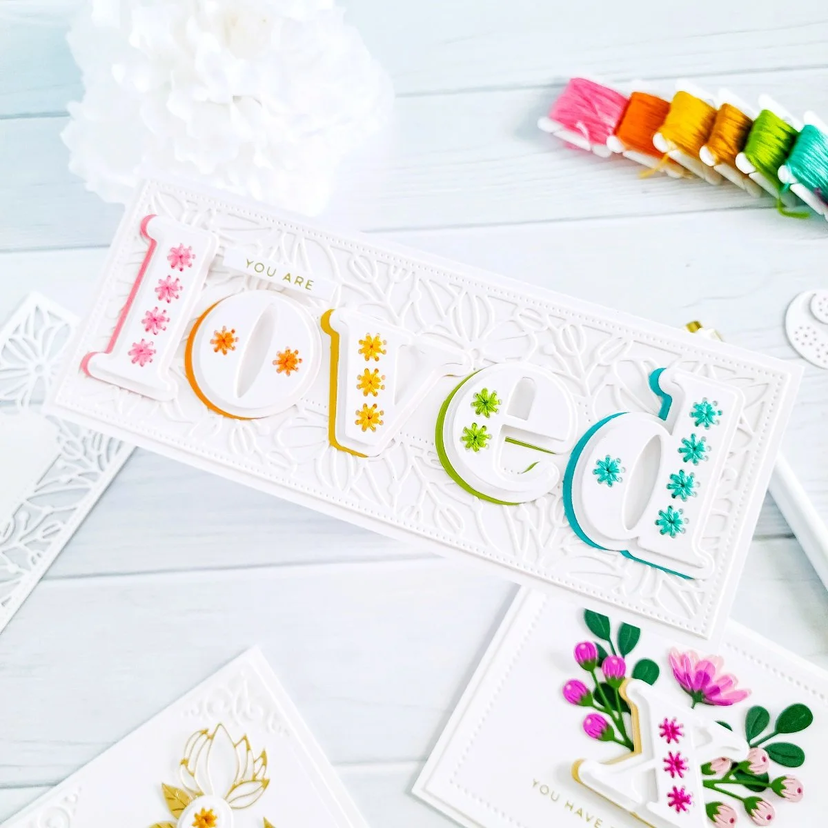 Spellbinders Stitched Alphabet Collection┃Inspiration Cards ...