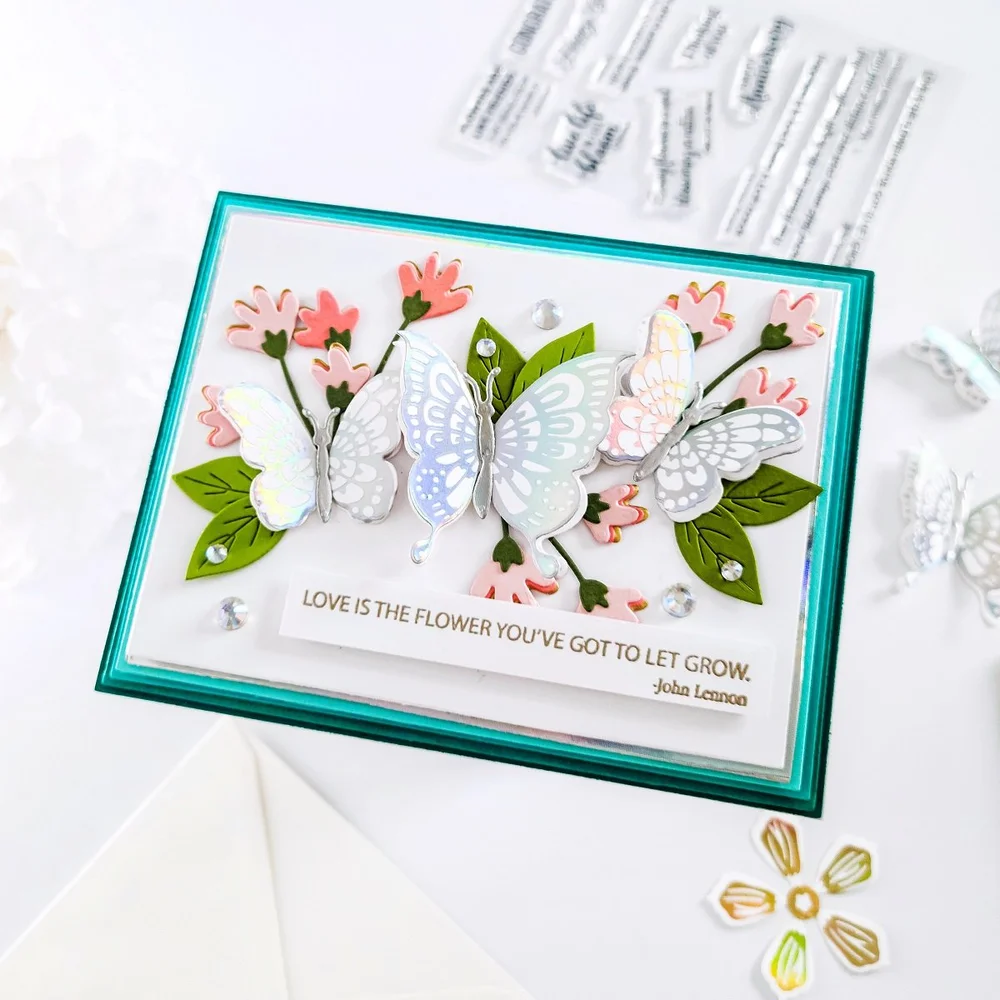 Spellbinders Spring Into Glimmer Collection┃Butterfly & Floral ...