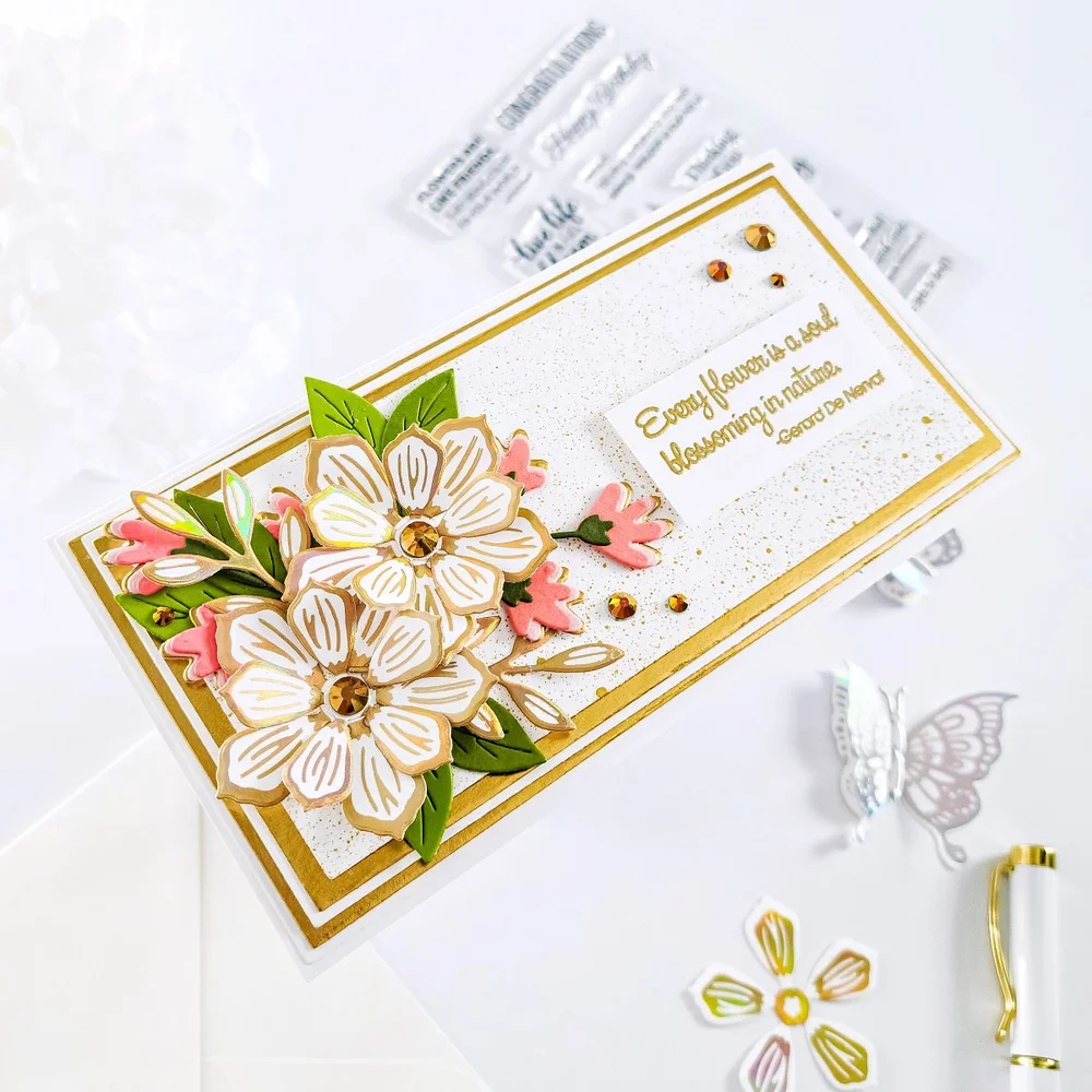 Spellbinders Spring Into Glimmer Collection┃Butterfly & Floral ...
