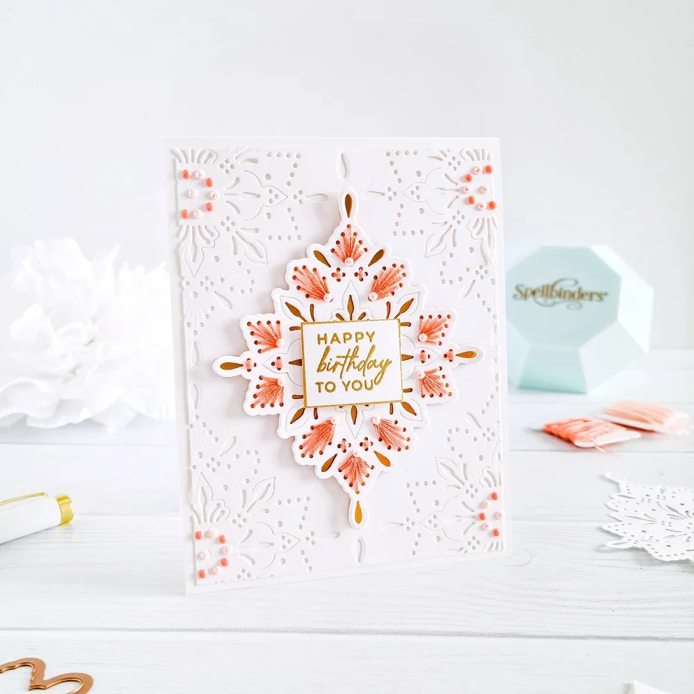 Spellbinders Spring Into Stitching Collection┃Inspiration Card ...