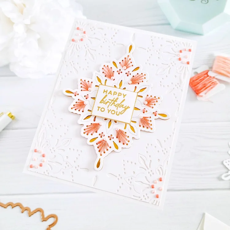 Spellbinders Spring Into Stitching Collection┃Inspiration Card ...