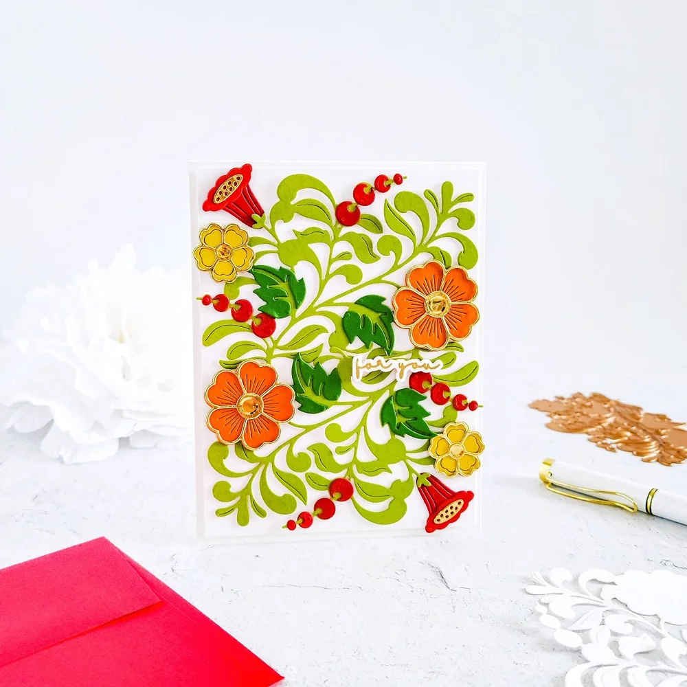 Spellbinders DOM NOV-2022┃Inspiration Card — CARDSANDCRAFTSBYYAZ