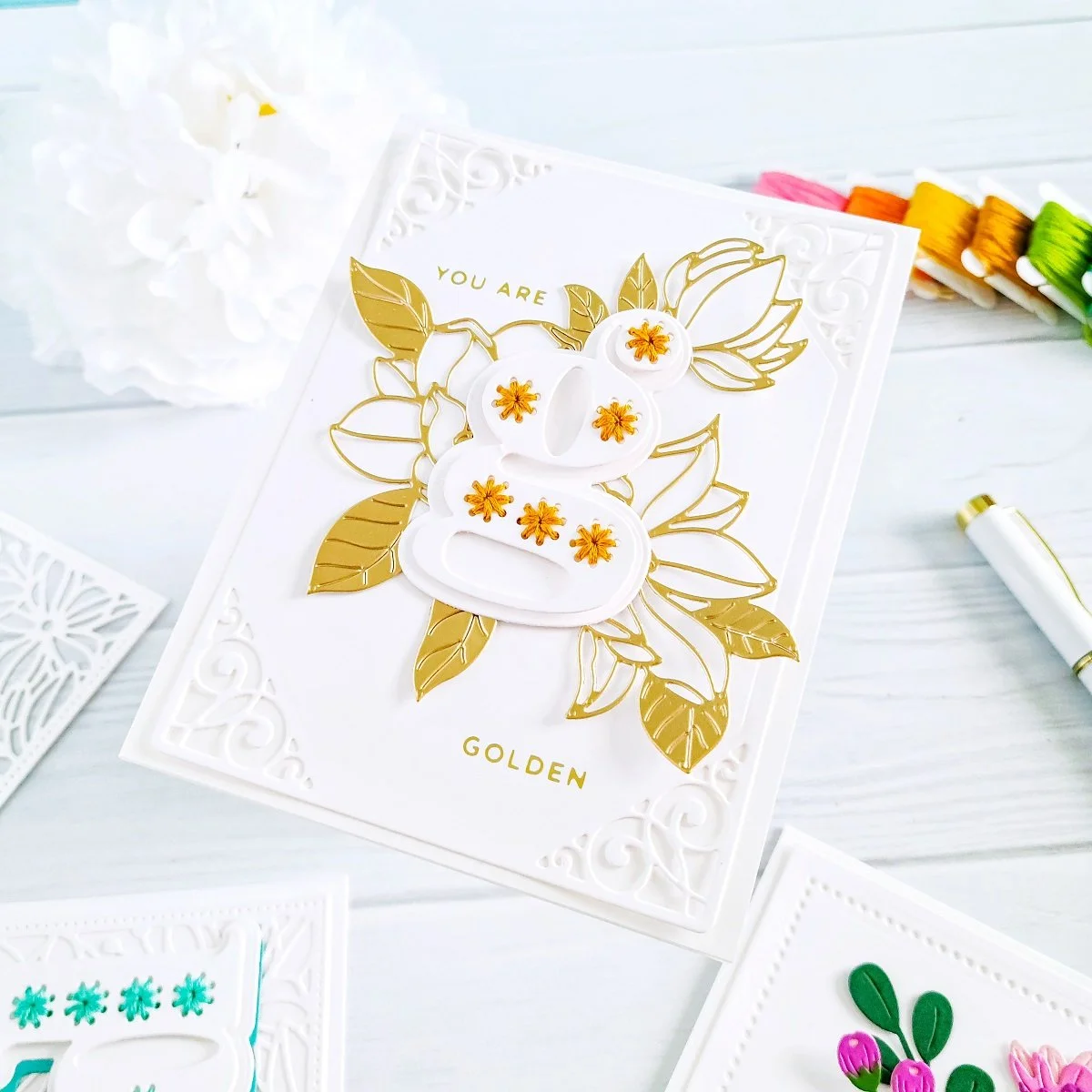 Spellbinders Stitched Alphabet Collection┃Inspiration Cards ...