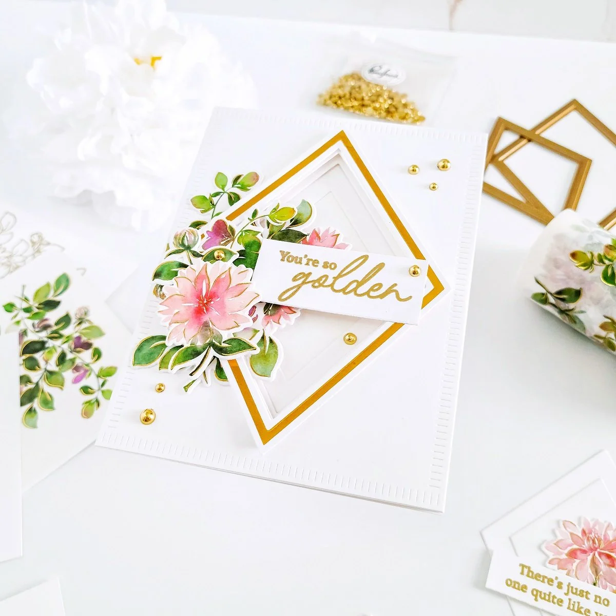 Geometrical & Floral with Hot Foil Stamping┃Inspiration Card ...
