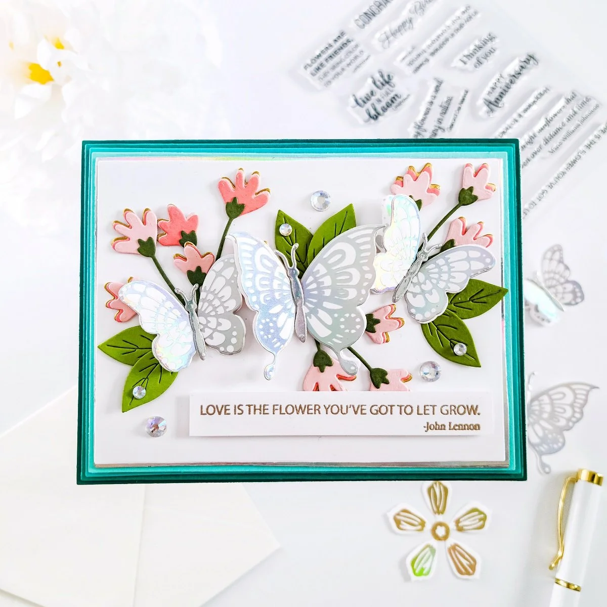 Spellbinders Spring Into Glimmer Collection┃Butterfly & Floral ...
