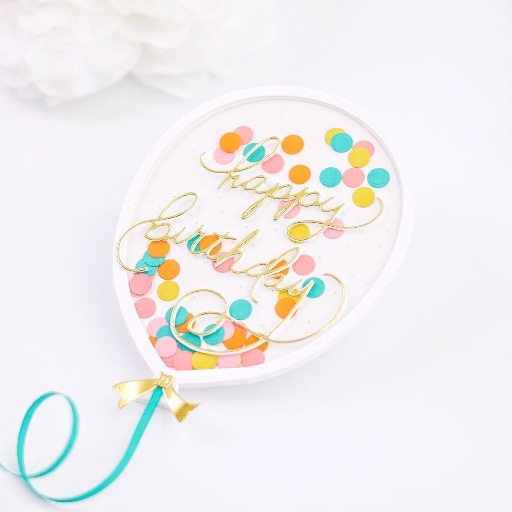 Birthday Balloon Shaped┃Inspiration Cards — CARDSANDCRAFTSBYYAZ