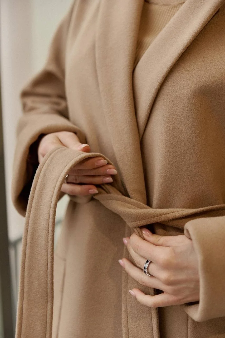 Short Italian Cashmere/Wool Coat — CoatA