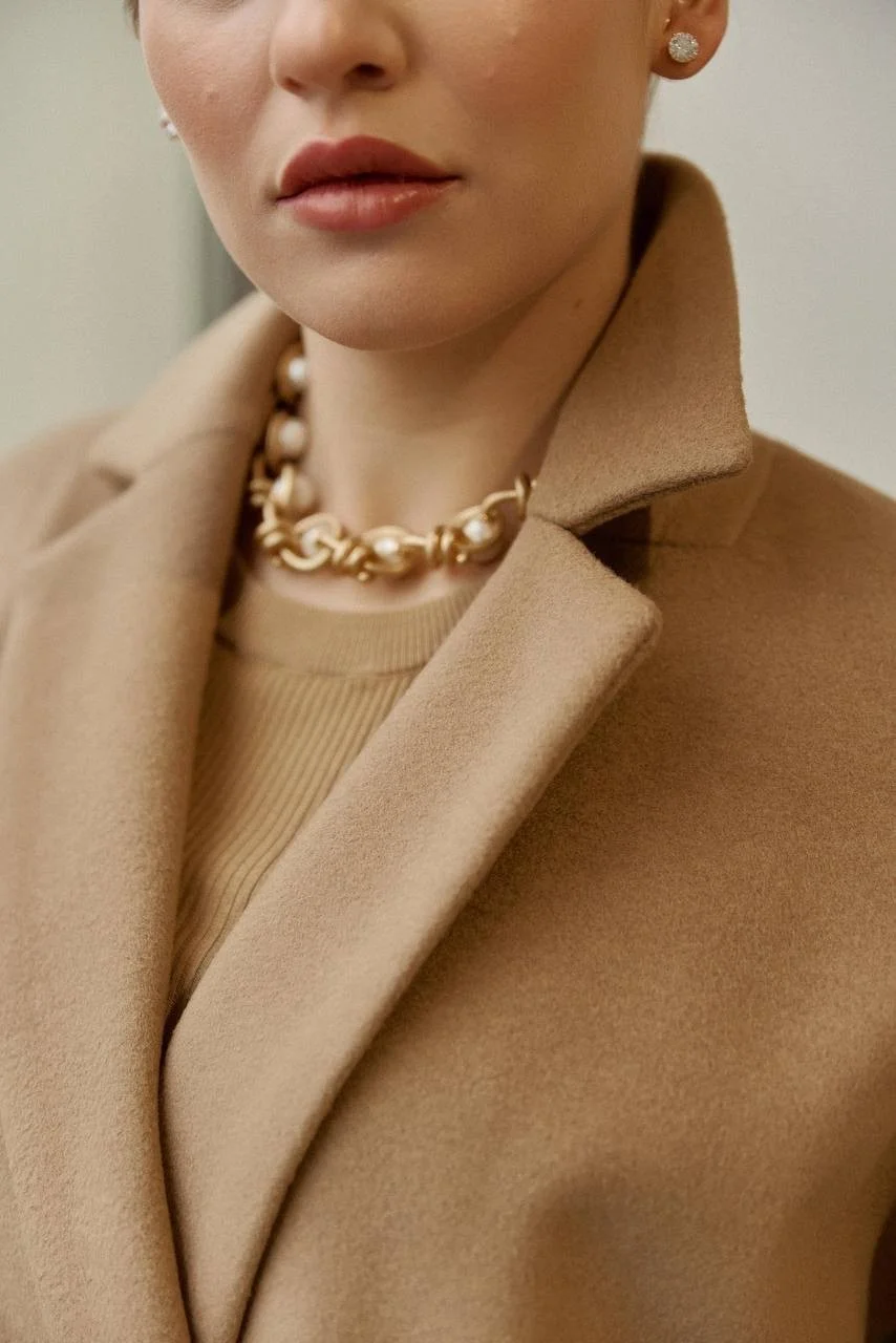 Short Italian Cashmere/Wool Coat — CoatA