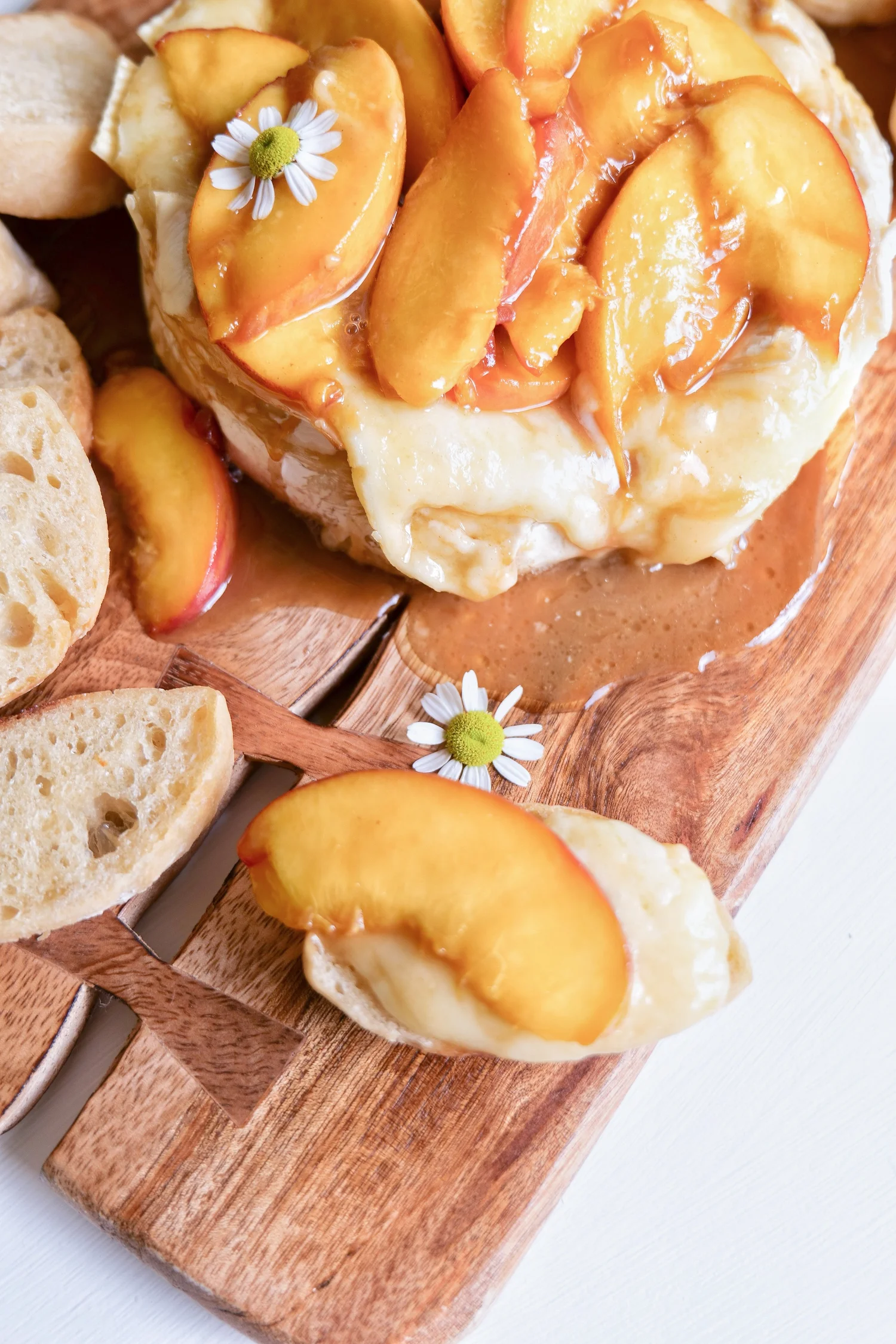Indulge in the Sweet & Salty Deliciousness of Peach Baked Brie — Amanda ...