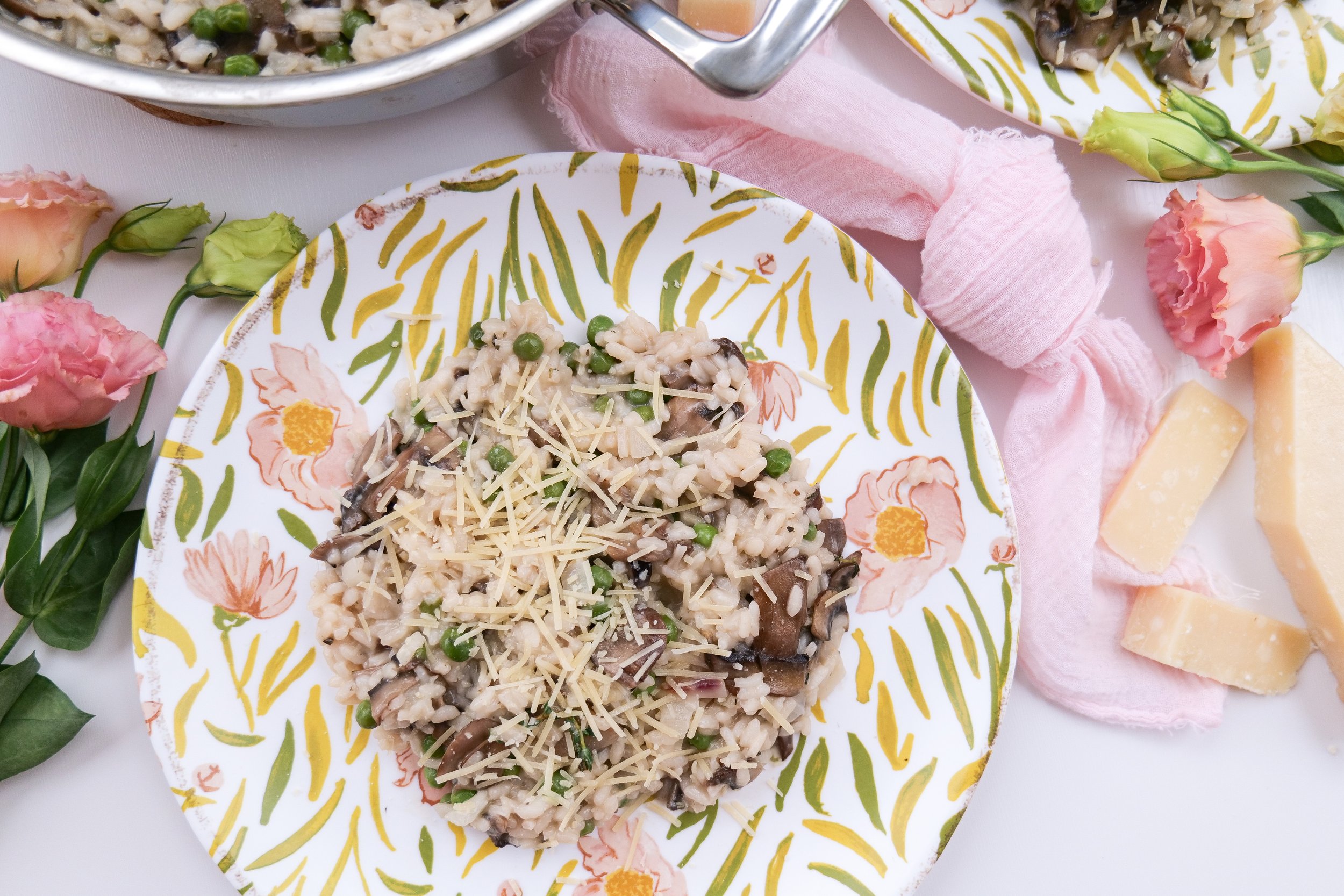 Easy and Delicious Mushroom & Pea Risotto Recipe — Amanda Warren
