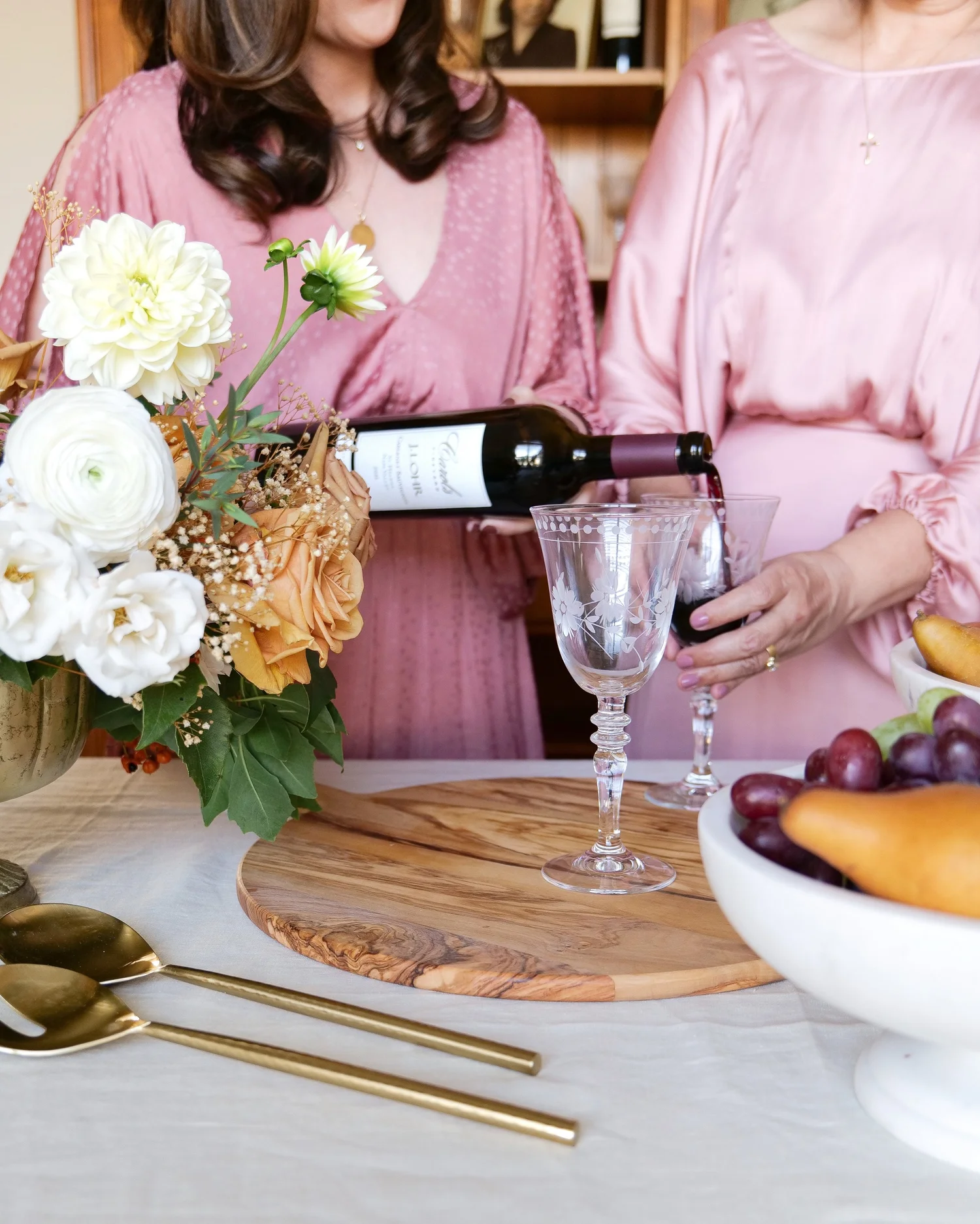 Pumpkin Shaped Baked Brie Paired with J. Lohr Carol's Vineyard Cabernet ...