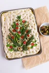 Festive Flavors Unveiled: Crafting a Herb Christmas Tree Focaccia Bread ...