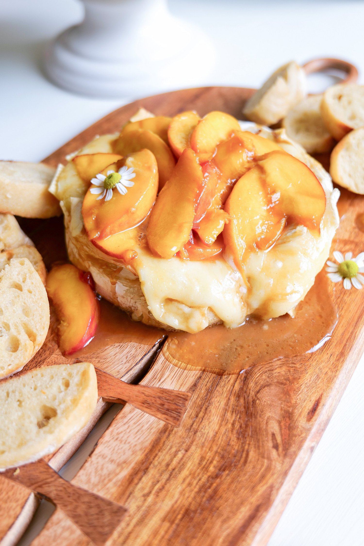 Indulge in the Sweet & Salty Deliciousness of Peach Baked Brie — Amanda ...