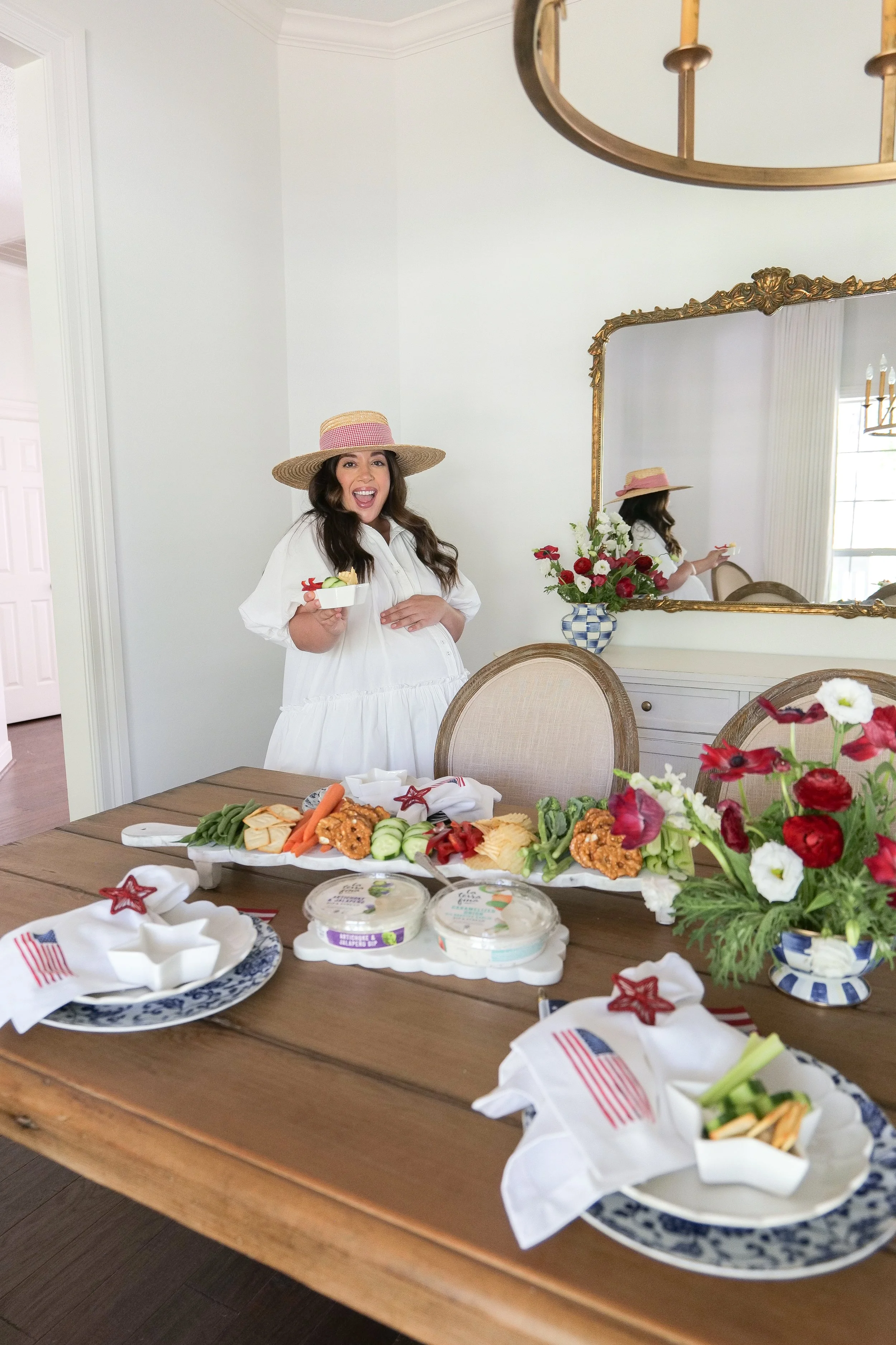 Easy 4th of July Centerpiece and Table Settings — Amanda Warren
