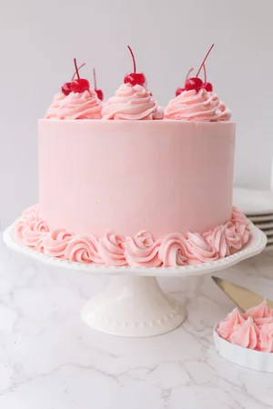 Indulge in Deliciousness: Cherry Chip Cake with Chunks of Dark ...