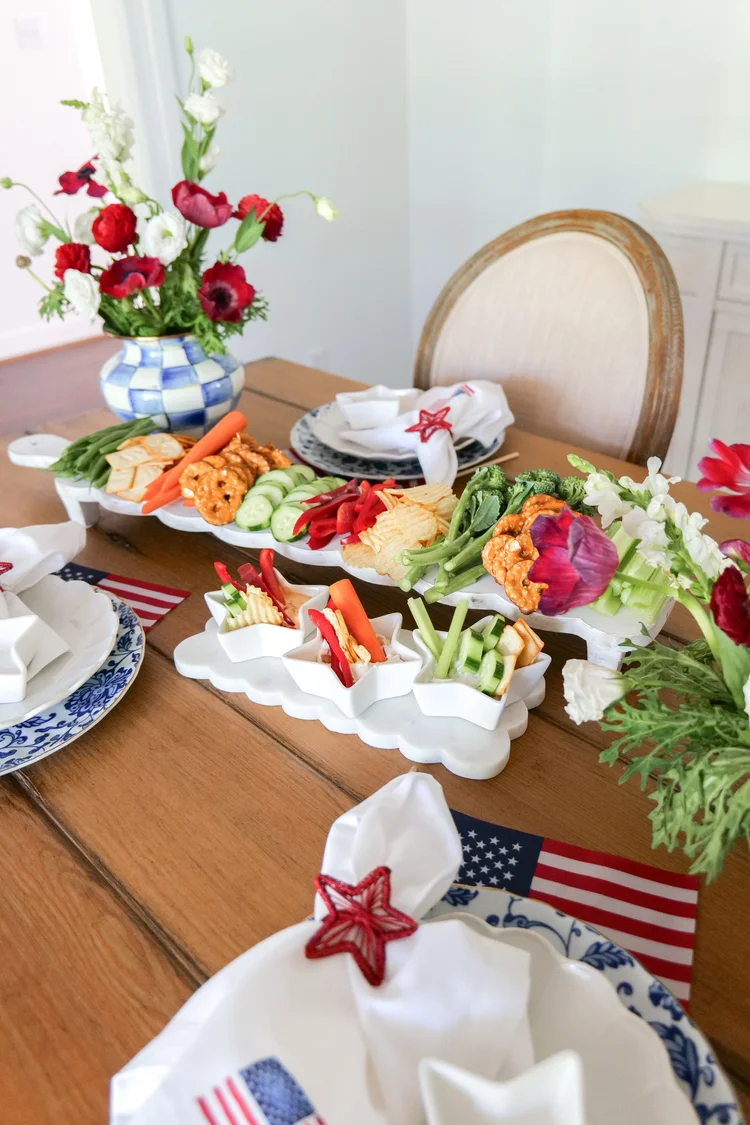 Easy 4th of July Centerpiece and Table Settings — Amanda Warren