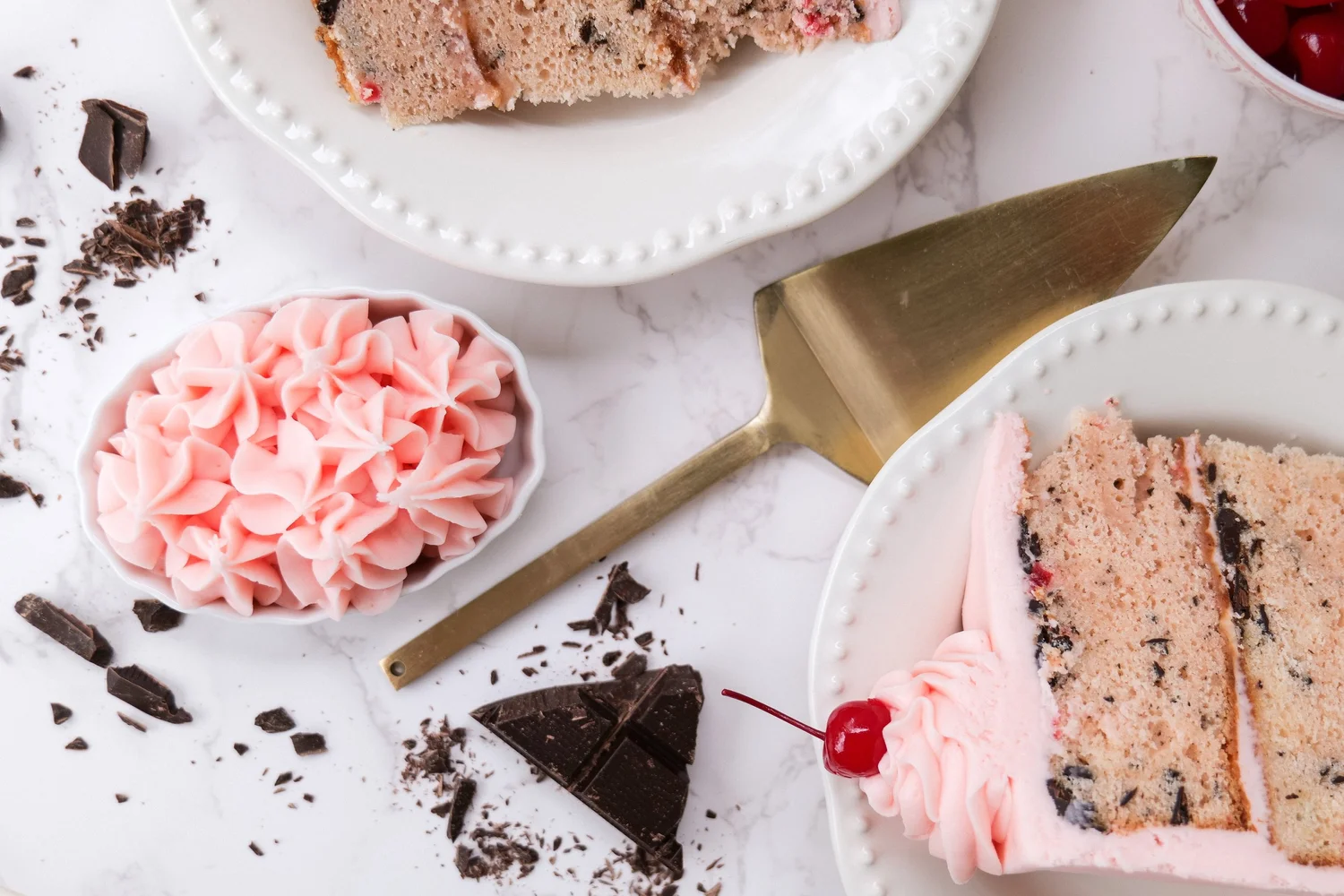 Indulge in Deliciousness: Cherry Chip Cake with Chunks of Dark ...