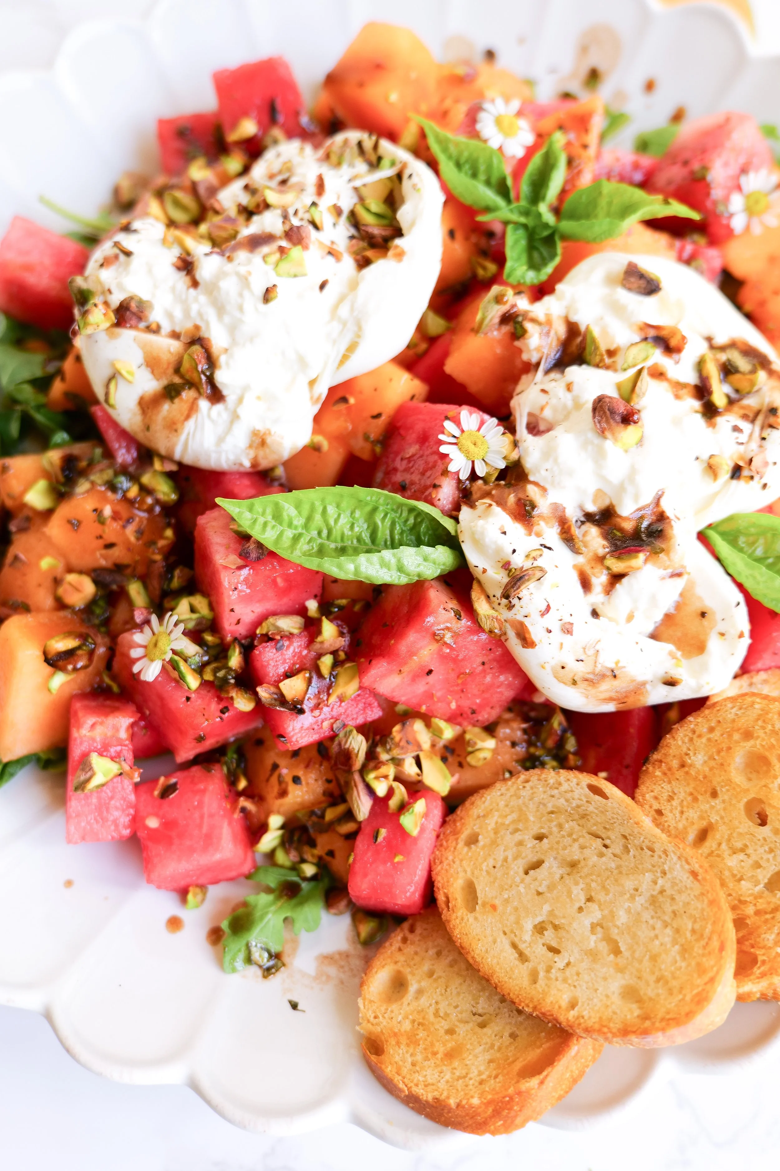 A Refreshing and Delicious Melon Burrata Salad Recipe — Amanda Warren
