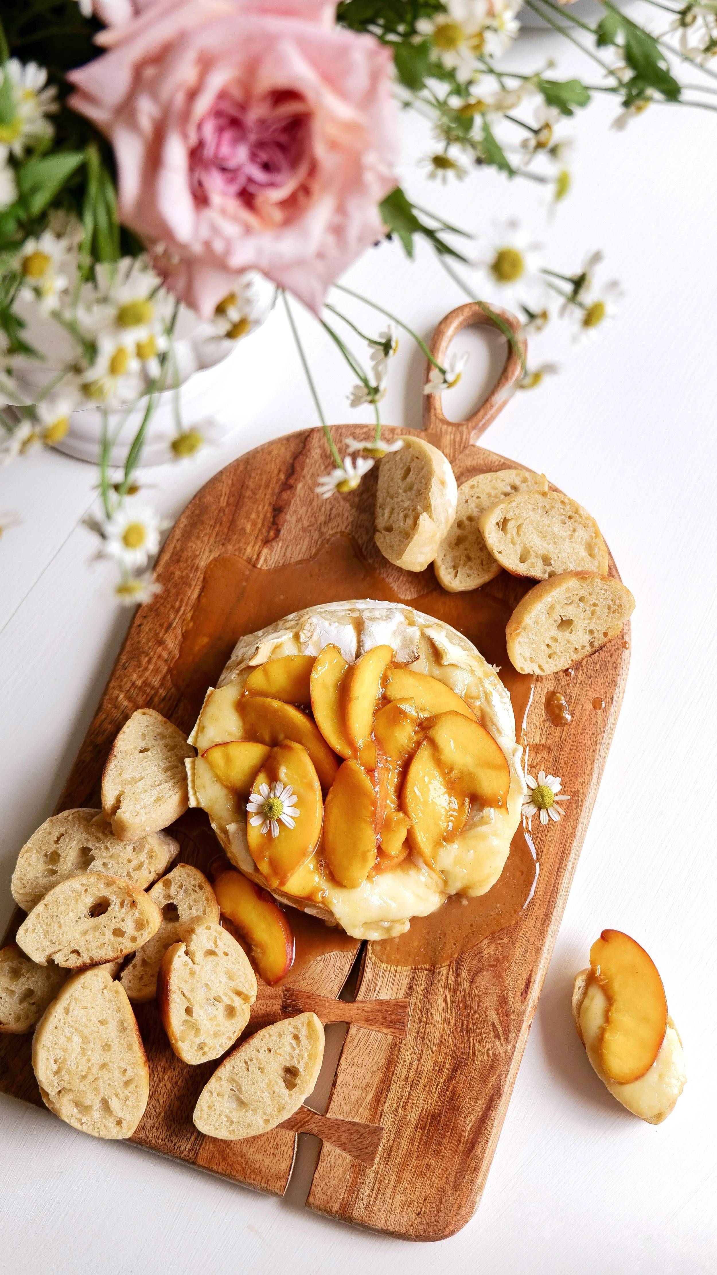 Indulge in the Sweet & Salty Deliciousness of Peach Baked Brie — Amanda ...