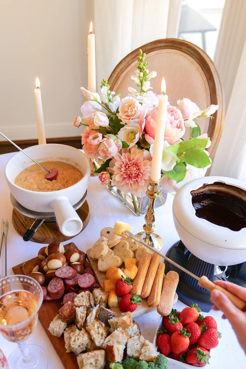 The Ultimate Savory & Sweet Fondue Recipe and Cozy Set Up for Two ...