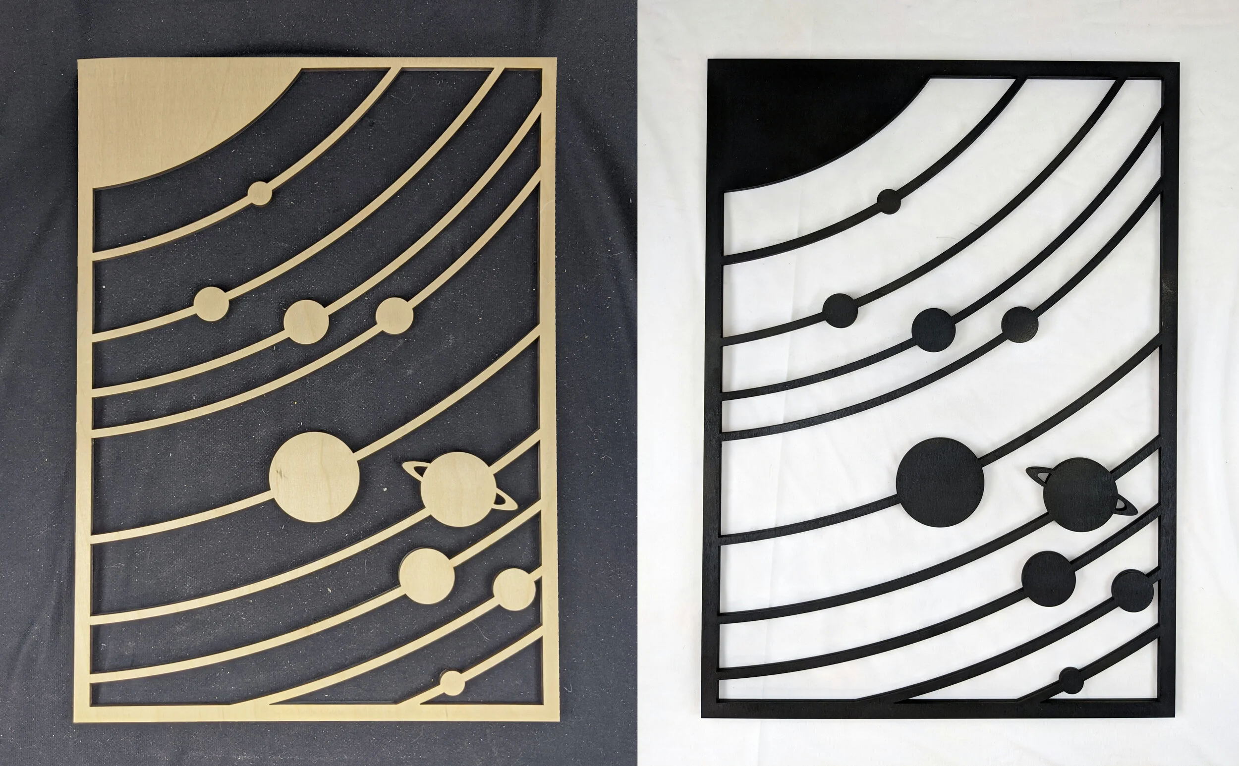 Solar System | Space Themed Wall Hanging | Laser Cut Planets Wall Art ...