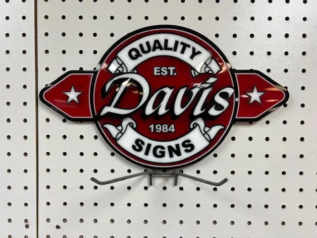 Custom Laser Signs — Davis Signs