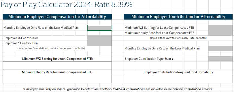 ACA Affordability Calculator for Applicable Large Employers — Caravus ...
