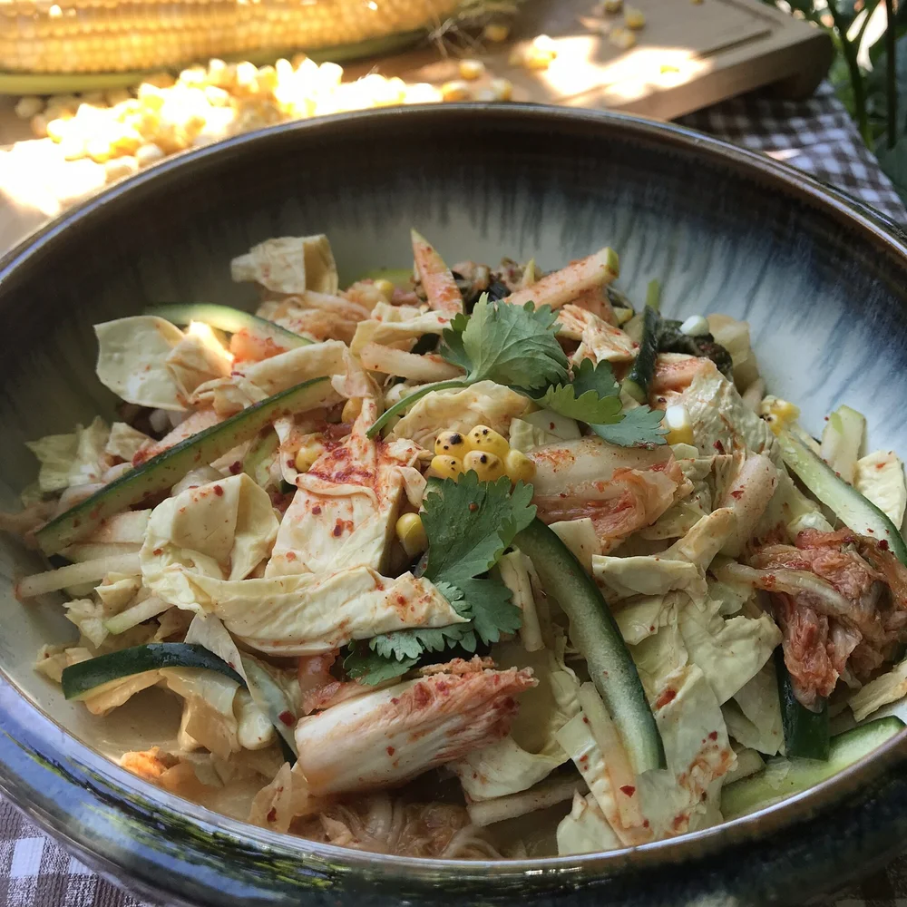 Kimchi Yuba Salad — The Tofu Everyone Raves About