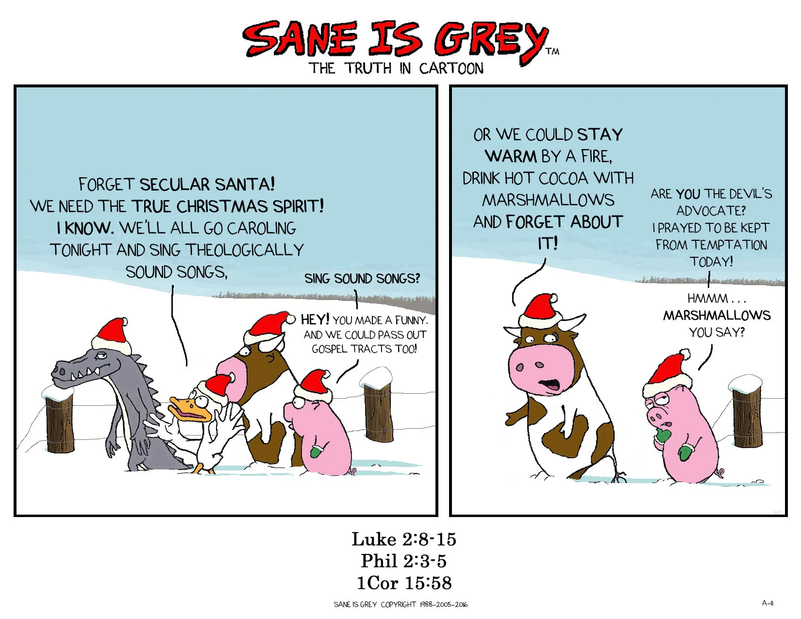 Funny Christian Christmas Cartoons