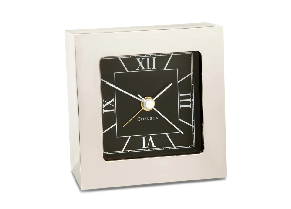 Chelsea Clock Square Desk Alarm Clock — Sharfmans Jewelers