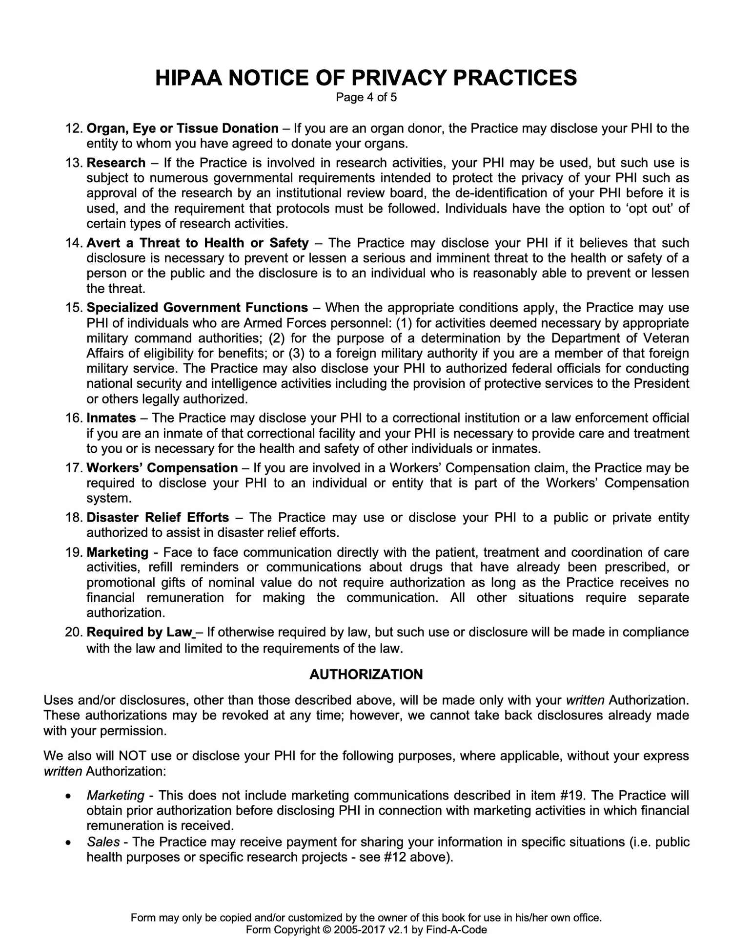 HIPAA Notice of Privacy Practices — Baggio Chiropractic