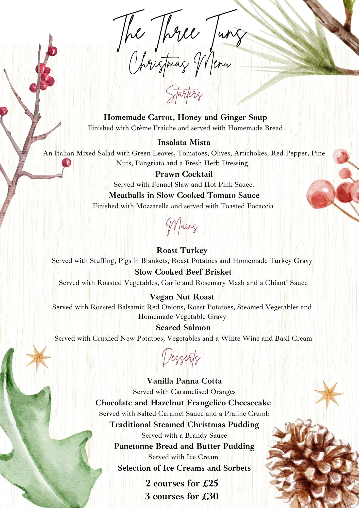 Events — Three Tuns