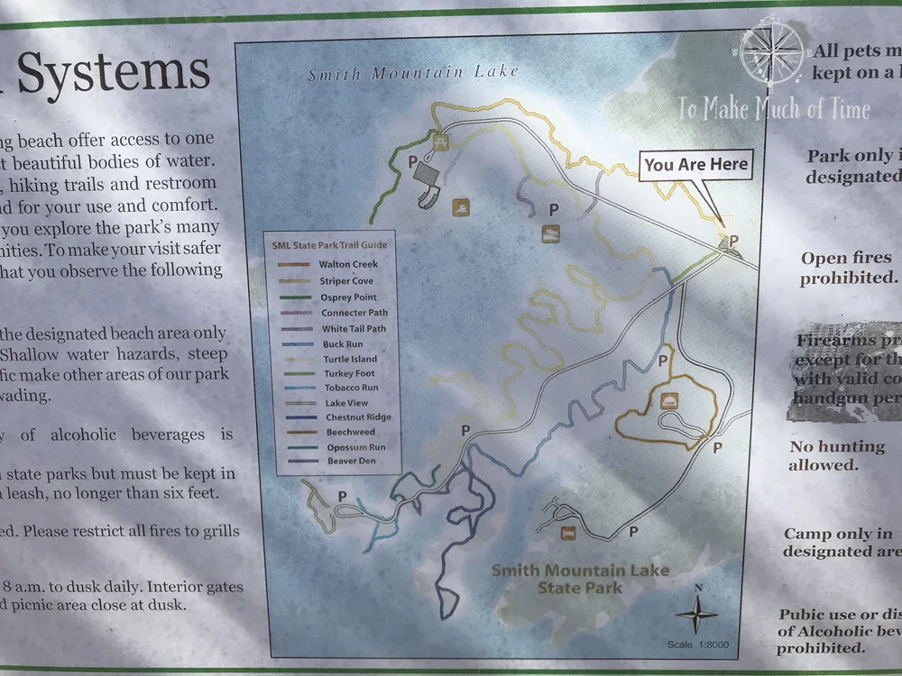 Hiking Smith Mountain Lake State Park - 3.7 Mile Loop Trail from Walton ...