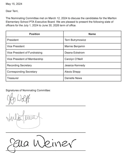 Marlton Elementary PTA