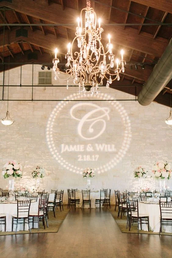 Gobo light wedding 60 photos - Astyledwedding.com