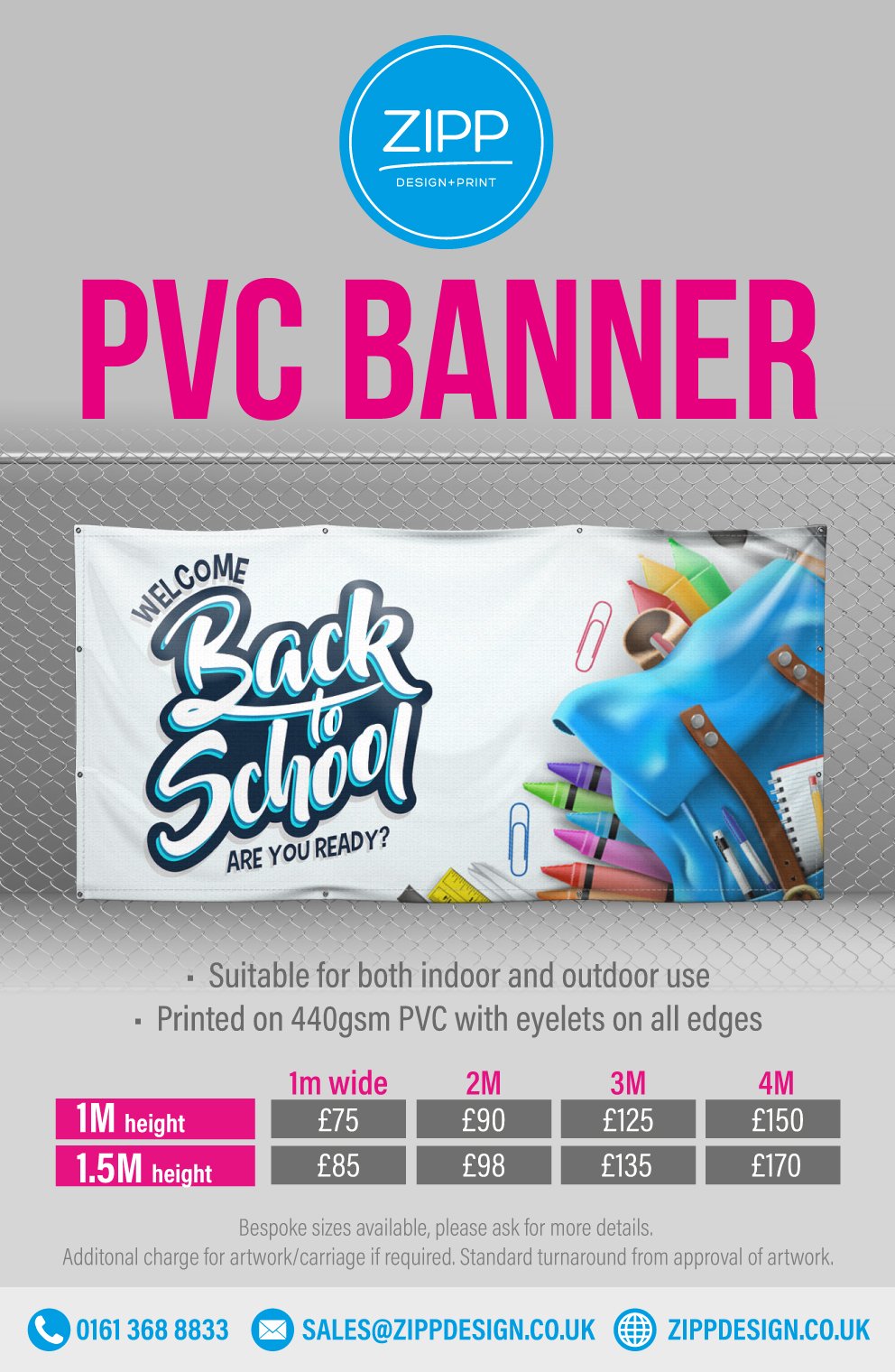 Prices — Zipp Design and Print