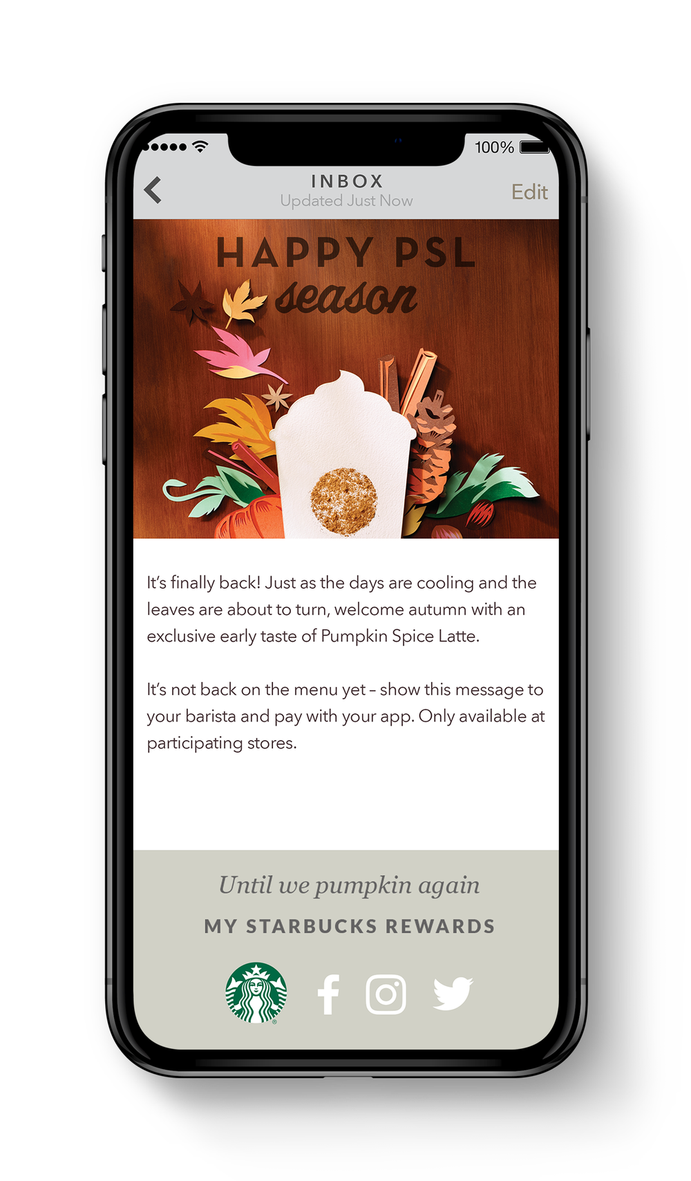 Starbucks Edit App