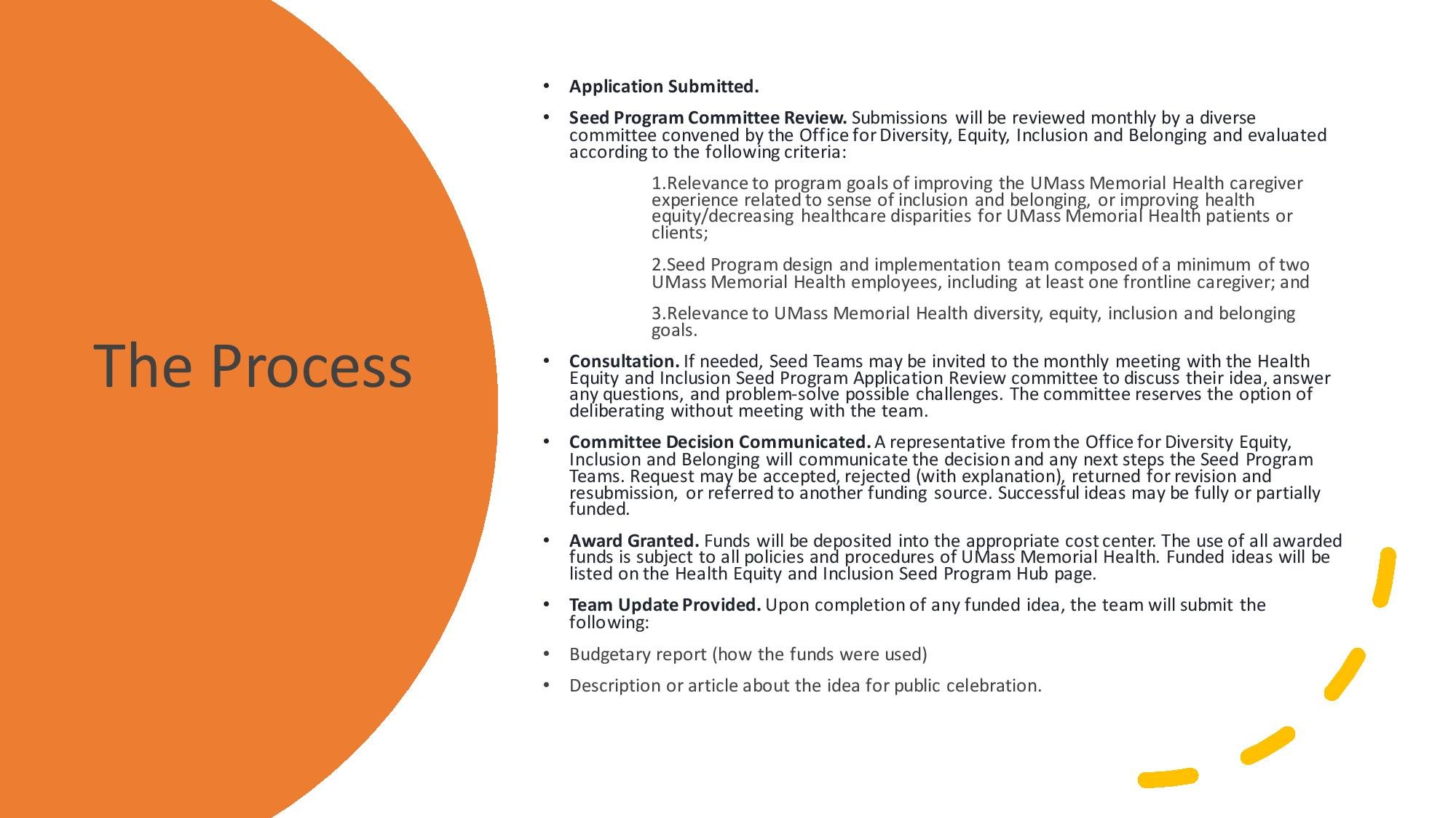 Health Equity & Inclusion Seed Program — SHARE at UMass Memorial