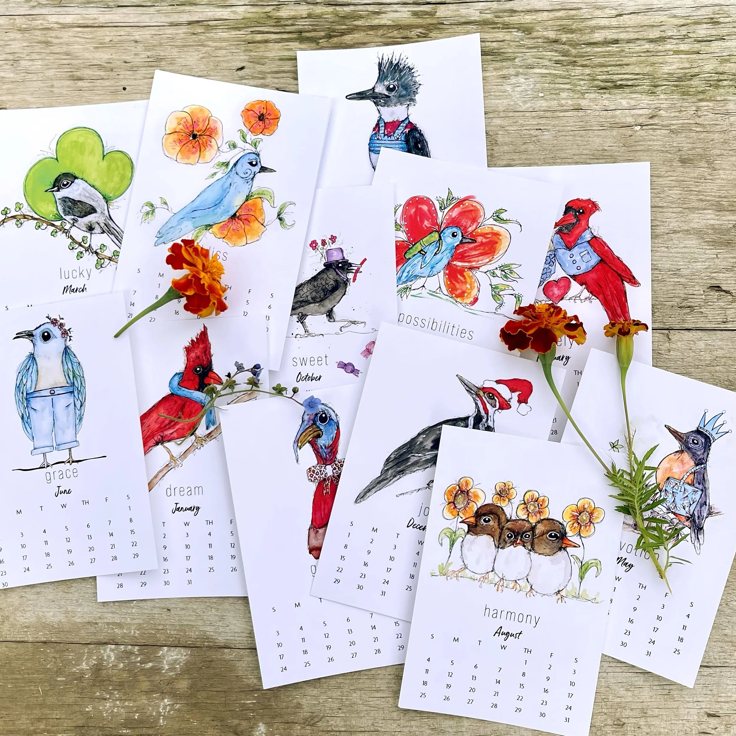 2024 Bird Calendar — Kristina Henson