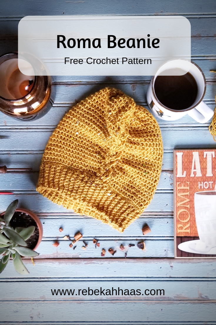 Roma Beanie: Free Crochet Hat Pattern — Rebekah Haas Crochet