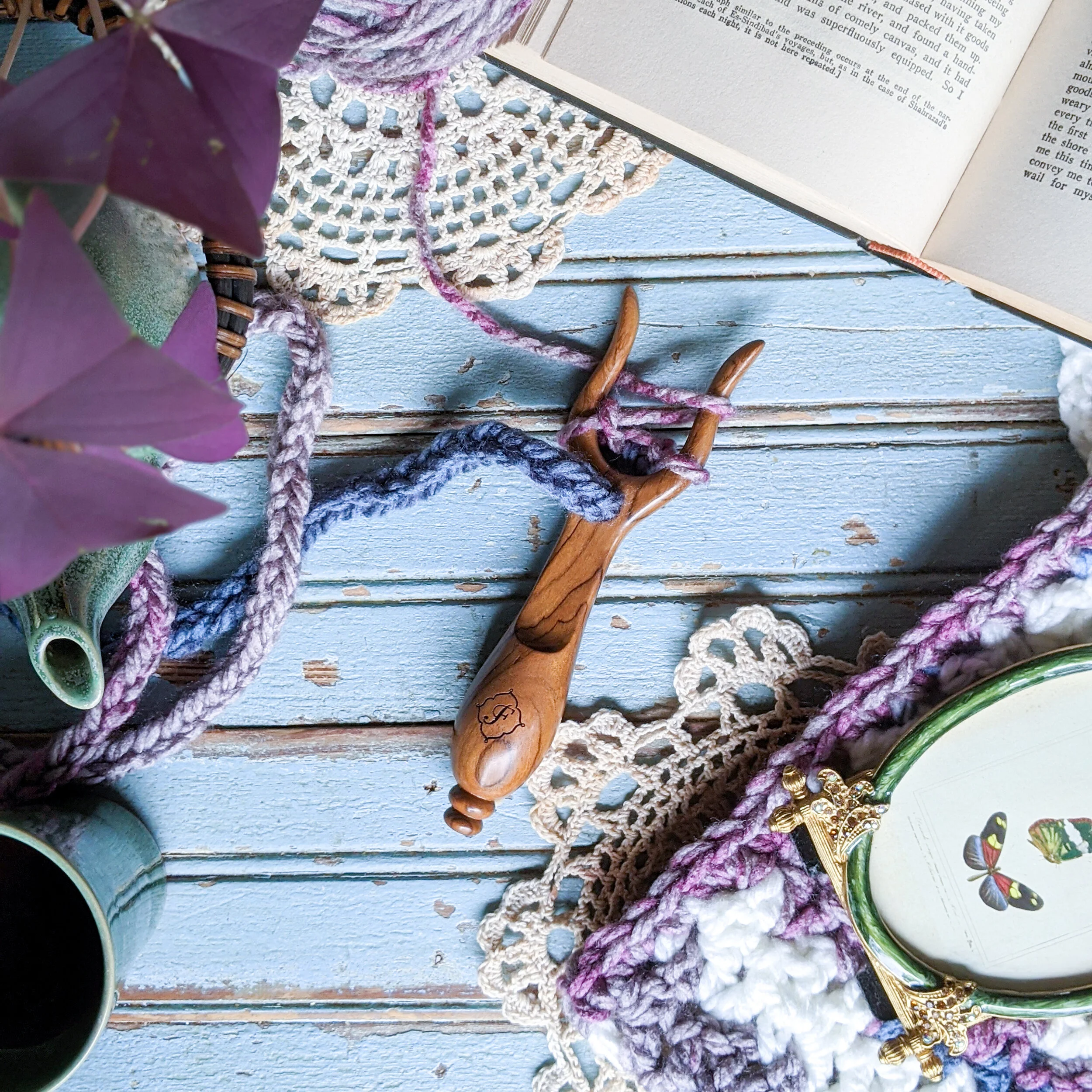 How to Use a Lucet Fork to Make and I-Cord — Rebekah Haas Crochet